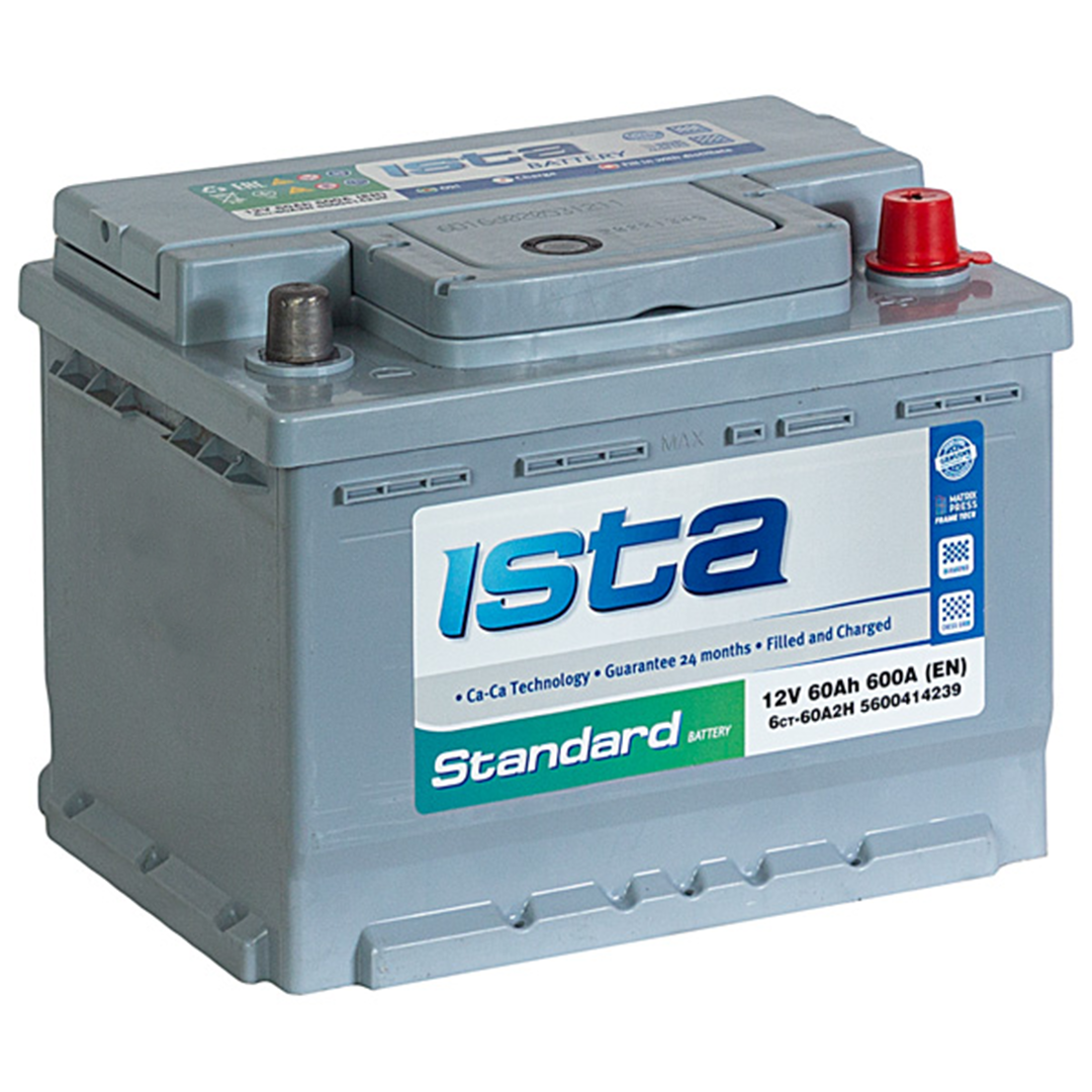 Купить ISTA Standard 60Ah О.П 600A Низкий бесплатная доставка
